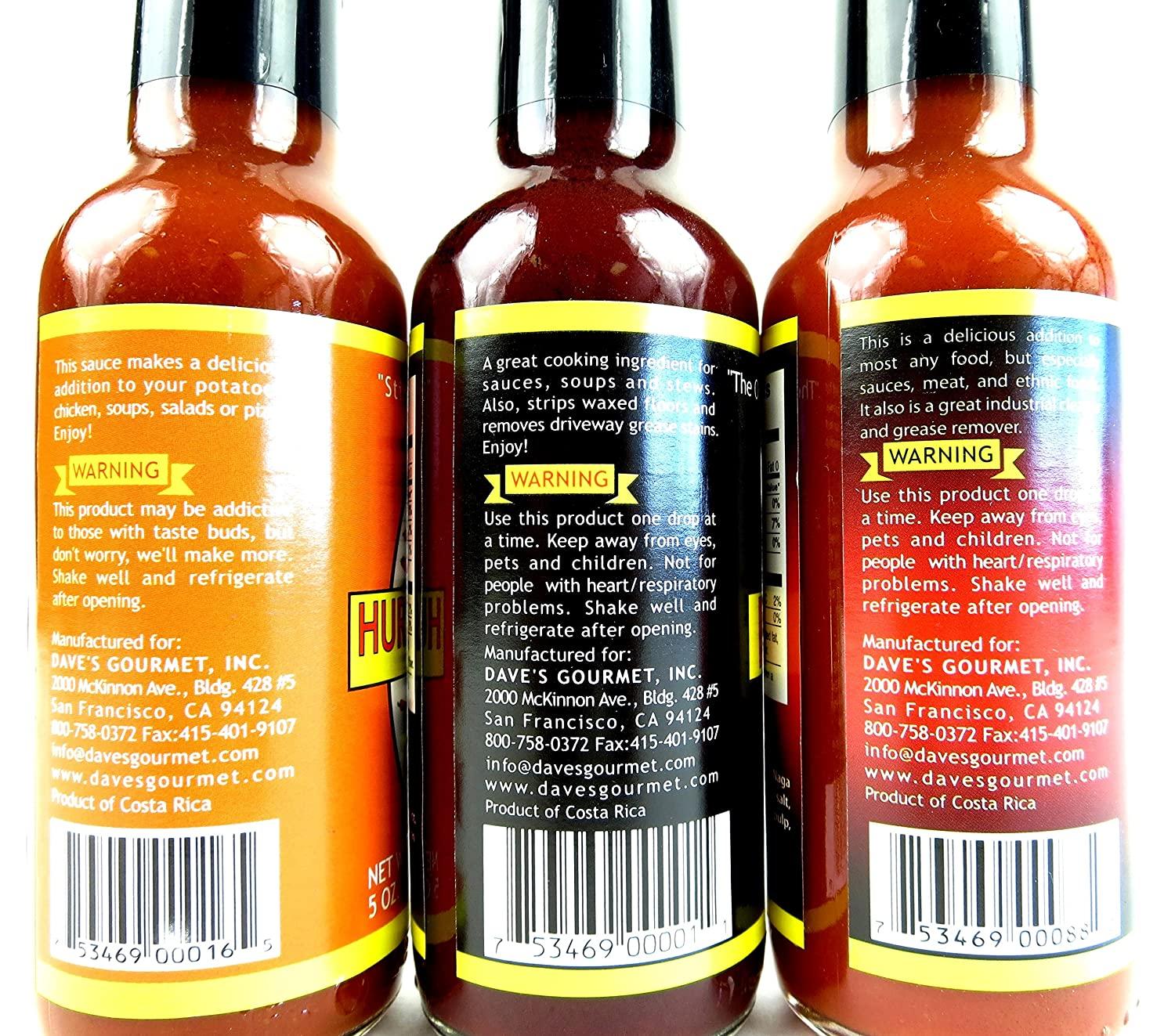 Dive into Heat with Dave's Insanity Sauces 3-Flavor Variety Pack ...