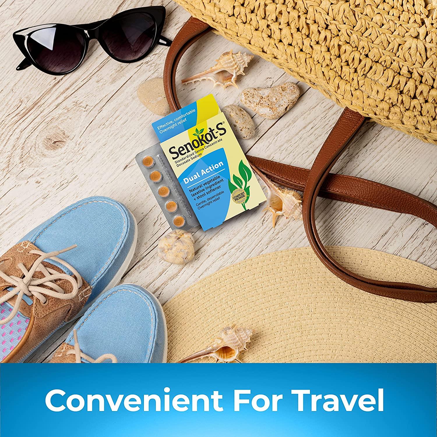 Senokot-S Dual Action Stool Softener & Laxative Tablets - 60 ct for ...