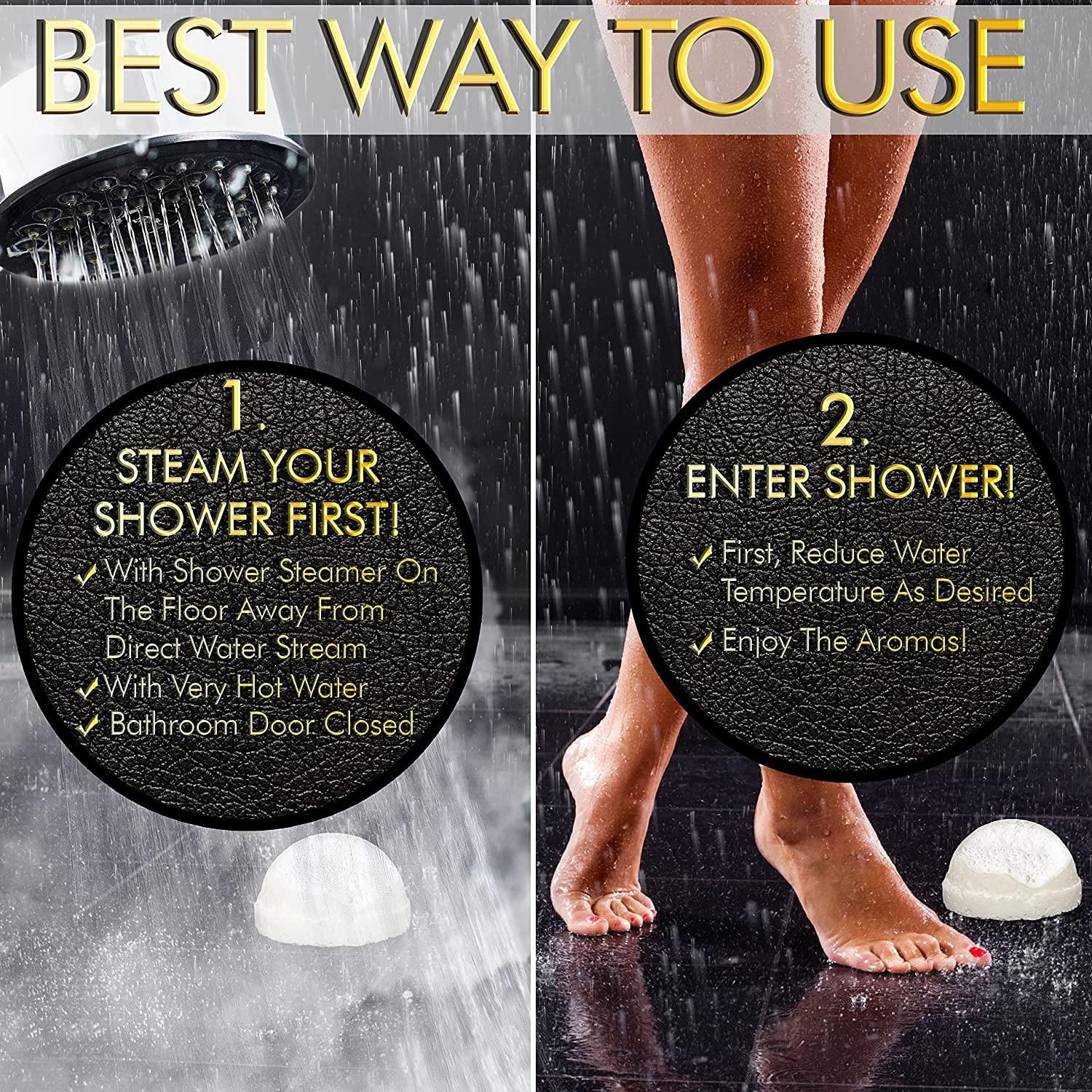 Luxury Shower Steamers Aromatherapy Gift Set | Made In USA | Essential ...