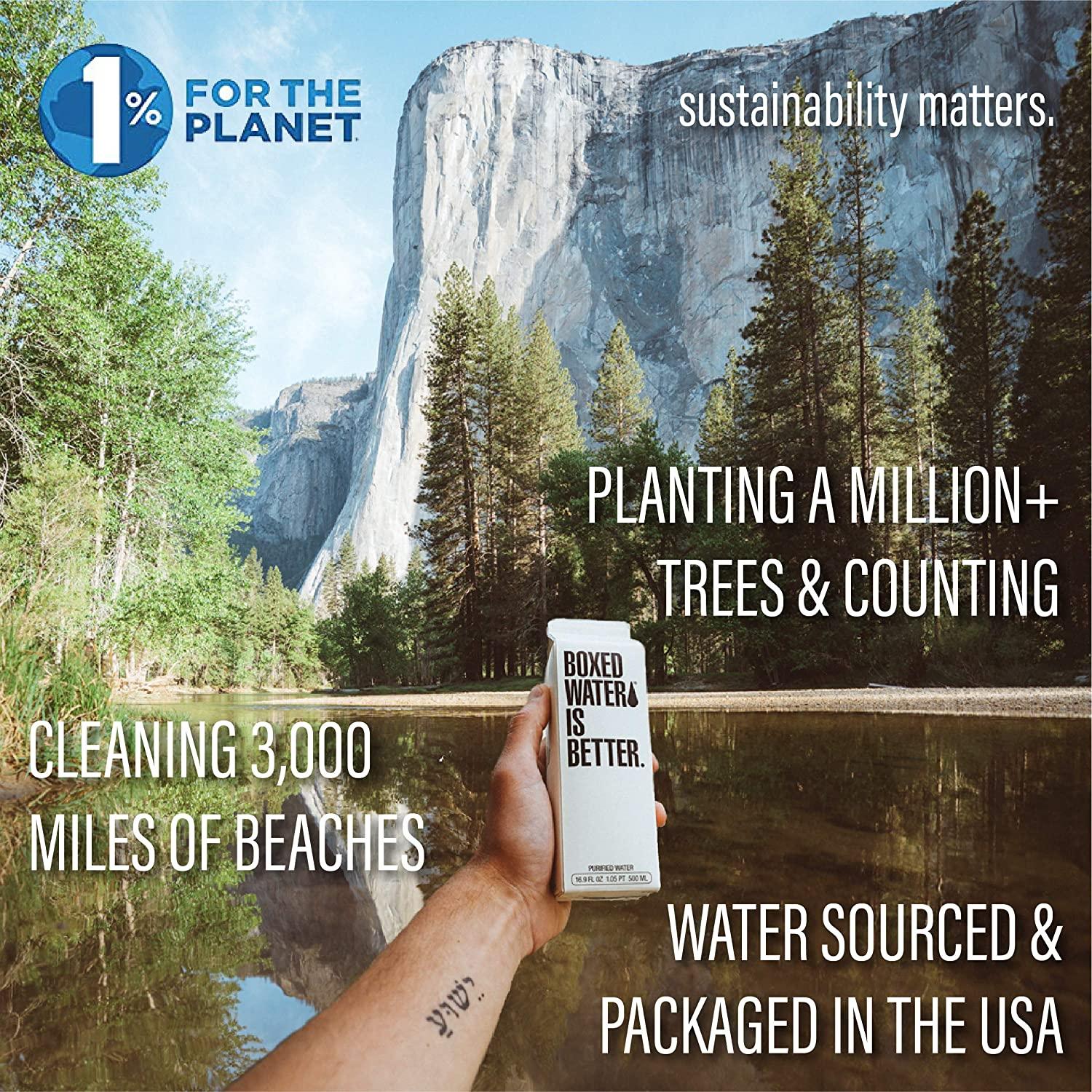 Boxed Water 16.9 oz. (24 Pack) - 100% Recyclable, BPA-Free Purified ...