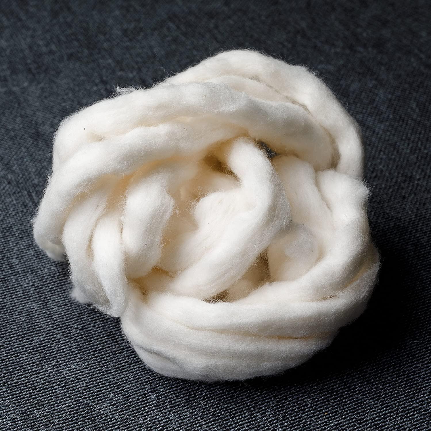 Japanese Organic Cotton Sliver 13 Feet - 100% Organic Unbleached - Made ...