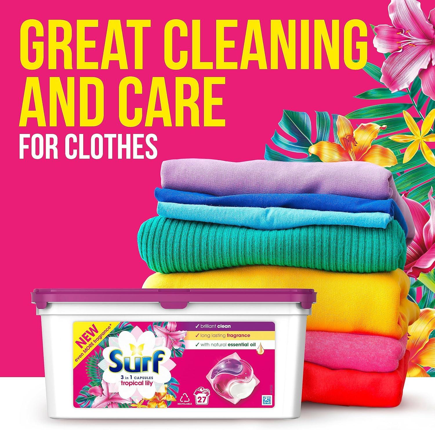 Surf Tropical Lily 3 in 1 Capsules - 81 Washes | Buy Now with Express ...