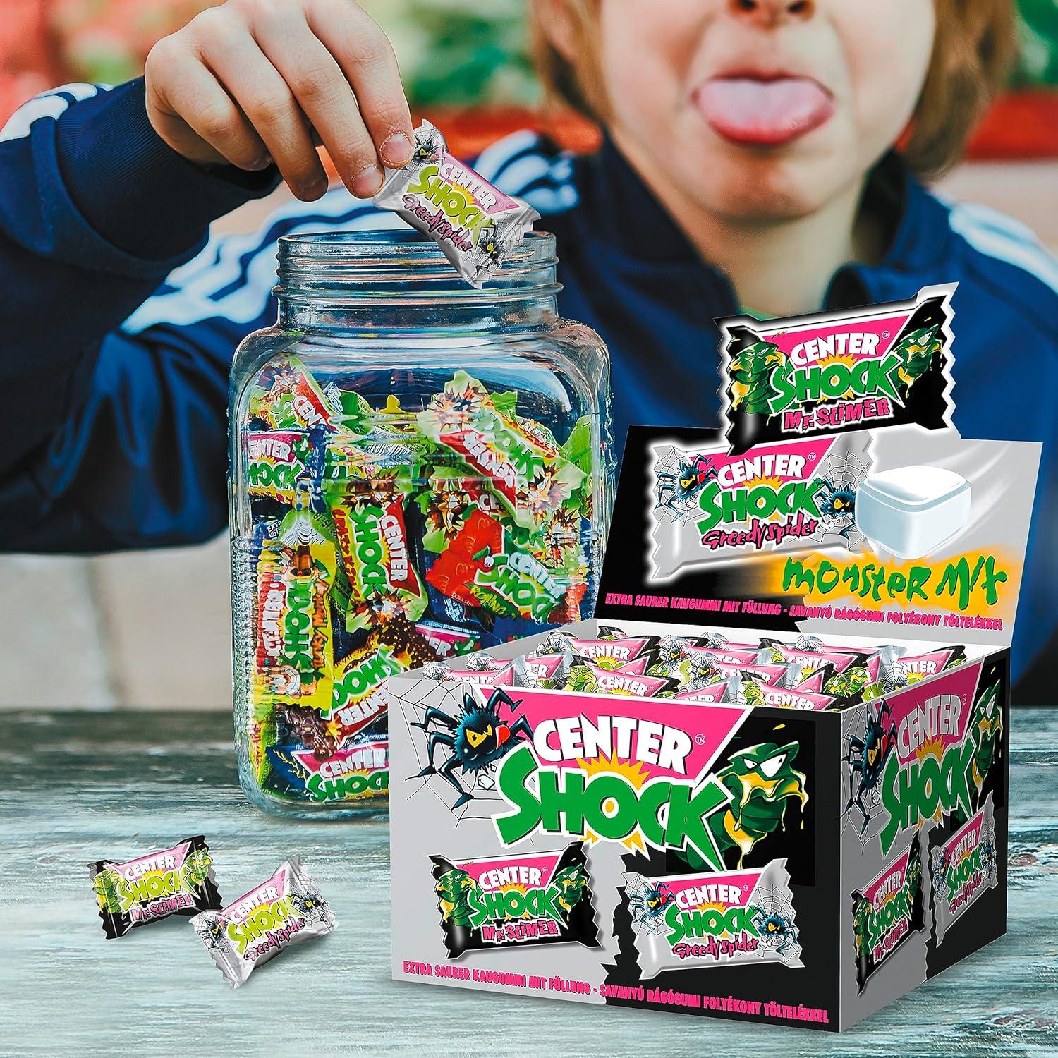 Center Shock Monster Mix - 100 Chewing Gum Boxes | Cola & Blood Orange ...