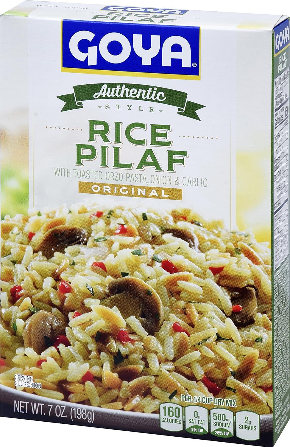 Goya Foods Authentic Style Rice Pilaf Mix 7oz (Pack of 12) - Delicious ...