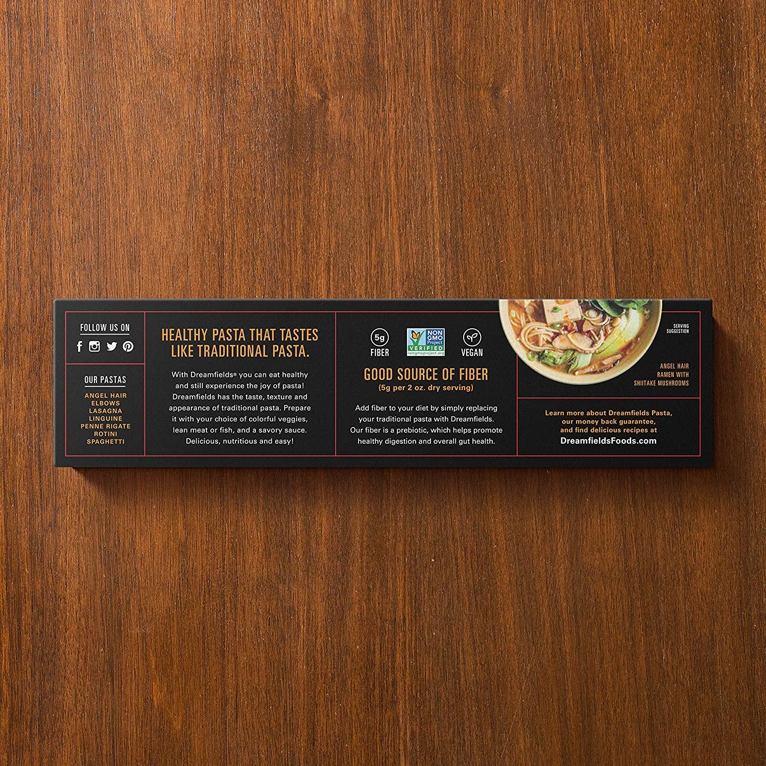 Dreamfields Healthy Pasta Living Angel Hair 13.25oz Boxes (Pack of 20 ...