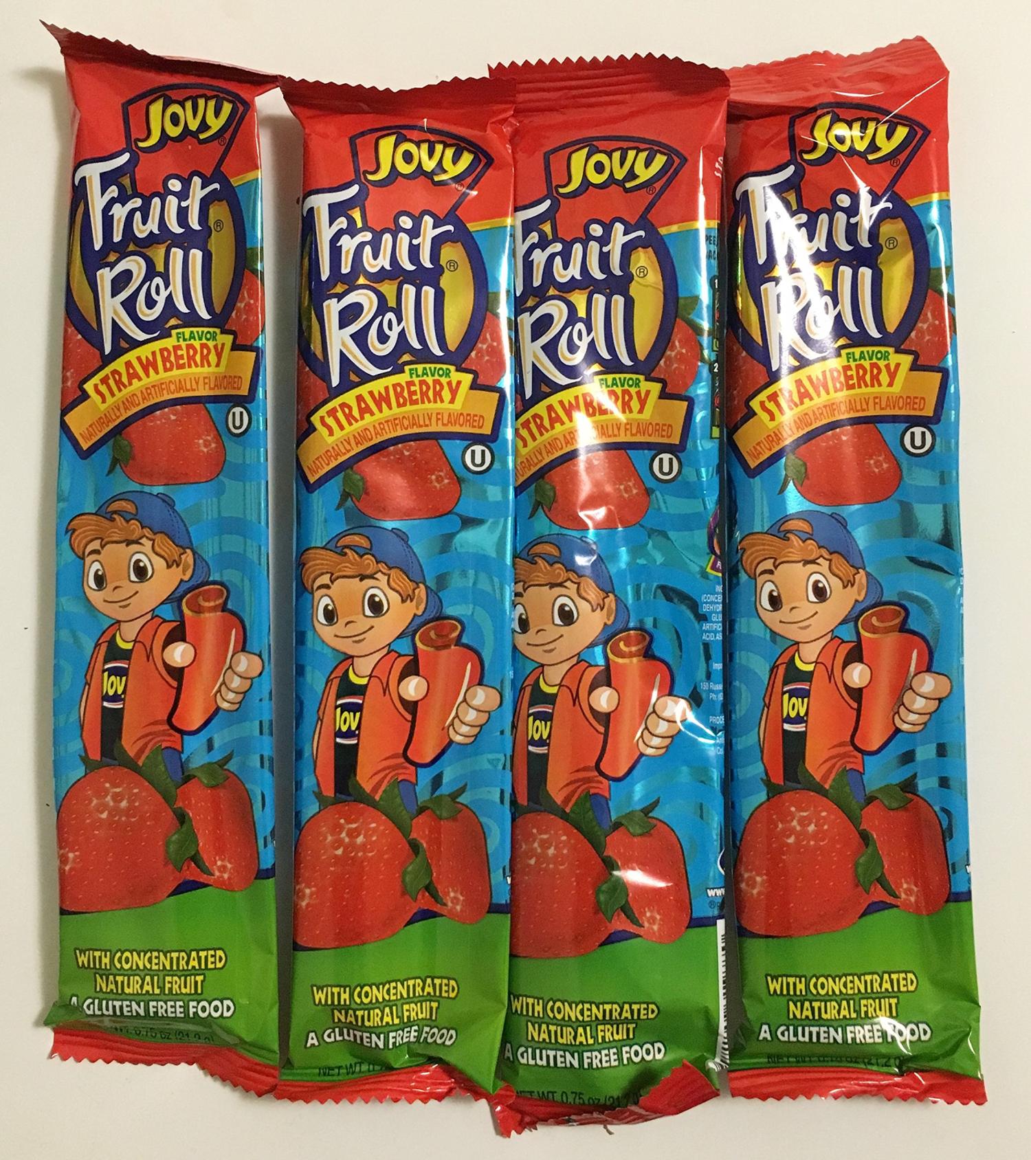 0.75oz Jovy Fruit Roll Snack Strawberry - 16 Single Packets | Buy Now ...