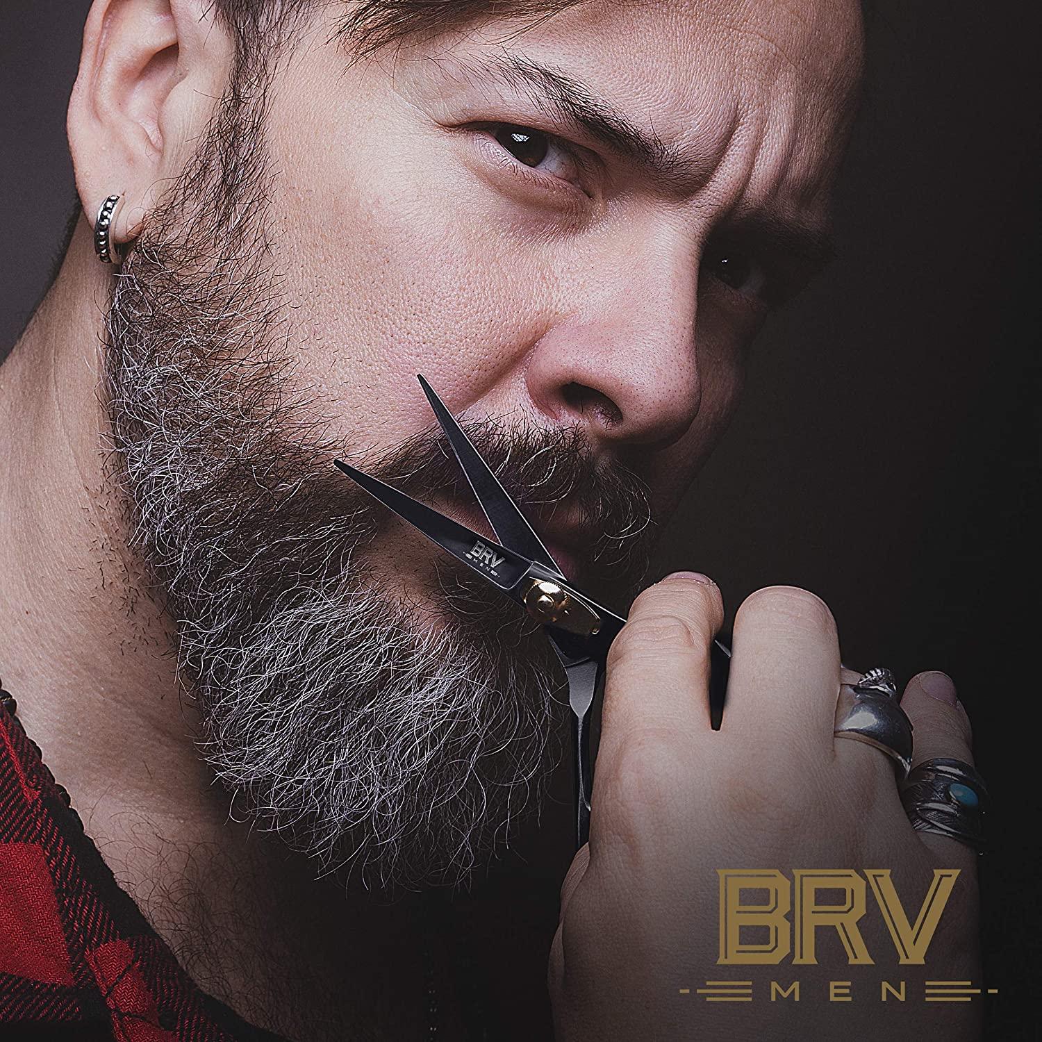 BRV MEN Professional German Steel Hammer Forged Mustache & Beard ...