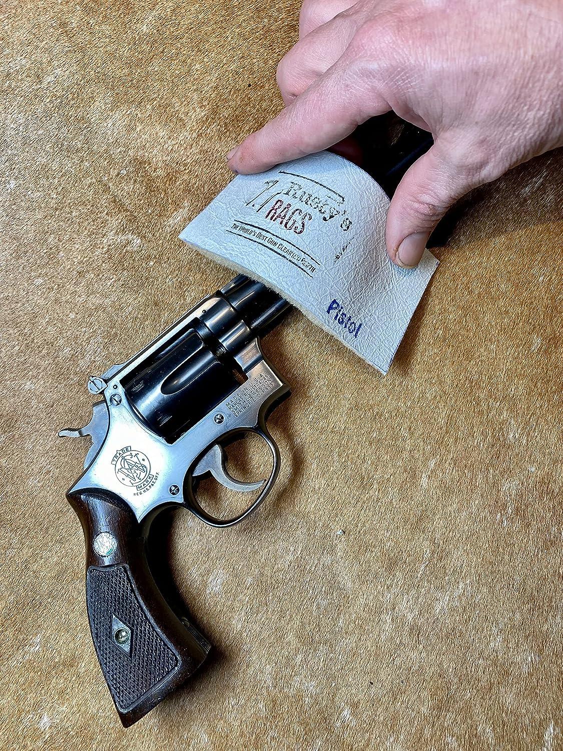 Rustys Rags Gun Care Kit: Sheepskin Cloth & Silicone Oil for Handguns ...