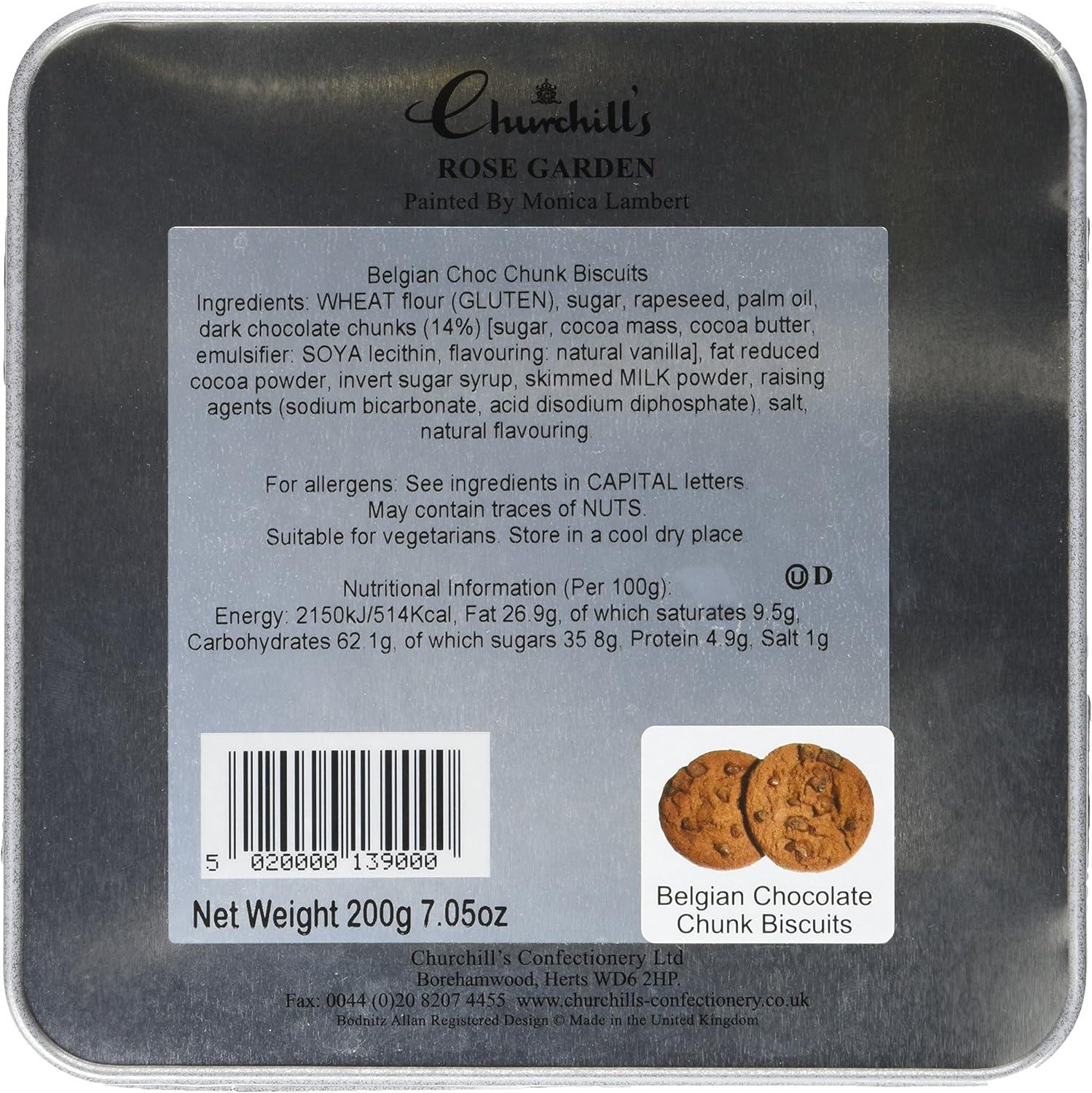 Churchill's Confectionery Rose Garden Tin with Belgian Chocolate ...