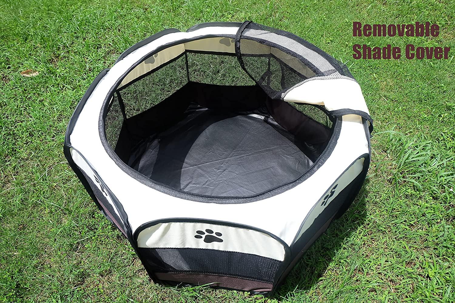Gommle Portable Pet Playpen for Small Pets | Indoor/Outdoor with ...