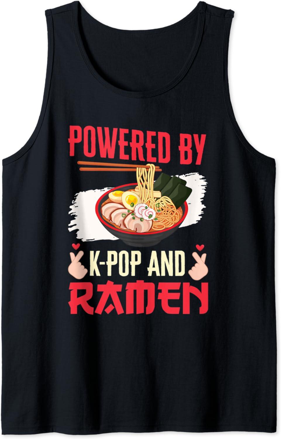 K-Pop Ramen Japanese Noodles Bowl Kpop Gift Tank Top | Buy Now with ...