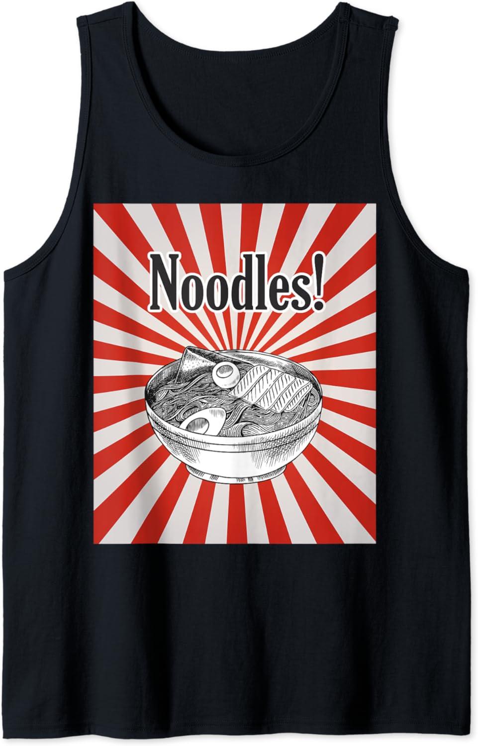 Japan Noodles Miso Ramen Sun Drawing Manga Anime Tank Top | Buy Now ...