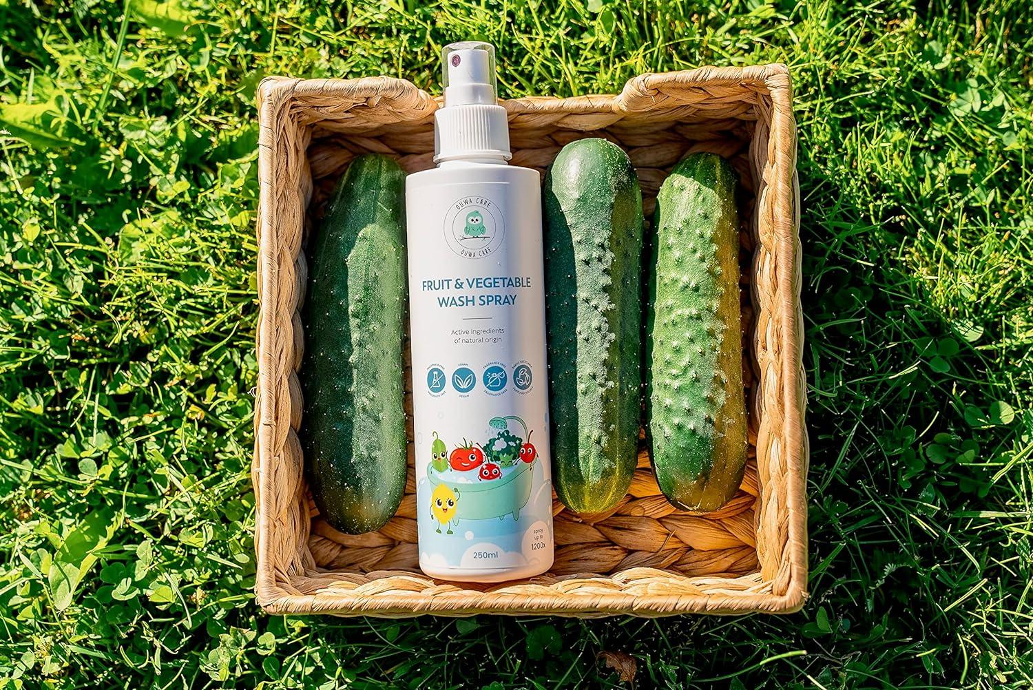 Natural Fruit & Vegetable Cleaner Spray - Phosphate-Free Eco-Friendly ...