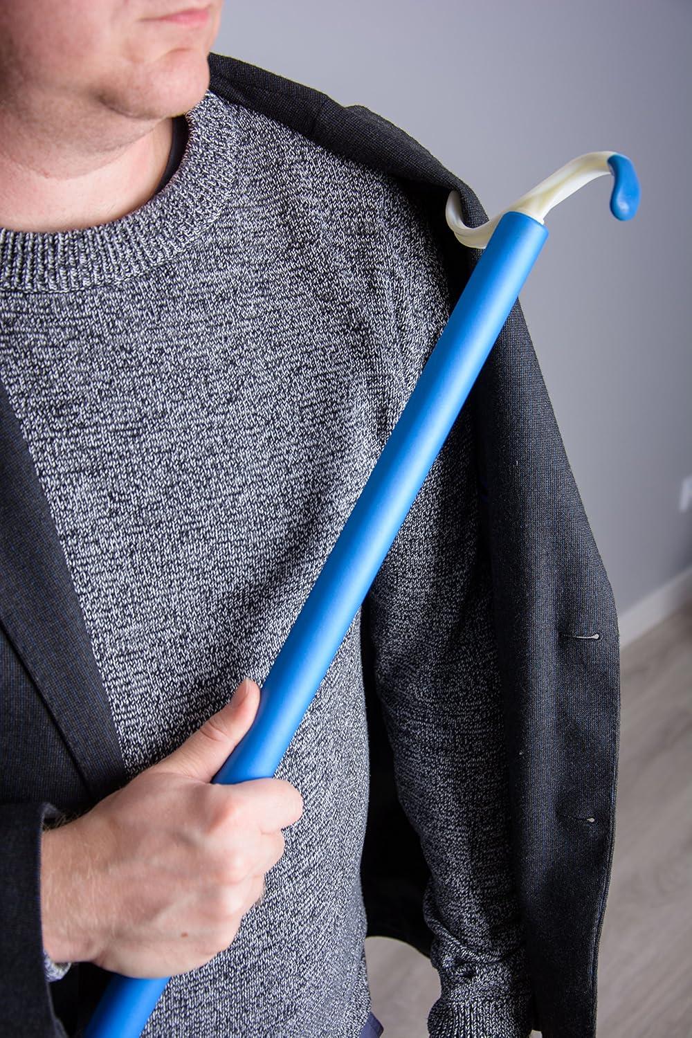 Pflegehome24 61cm Dressing and Undressing Stick with Shoehorn - Blue ...