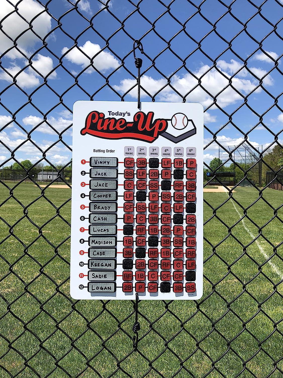 interactive baseball field lineup