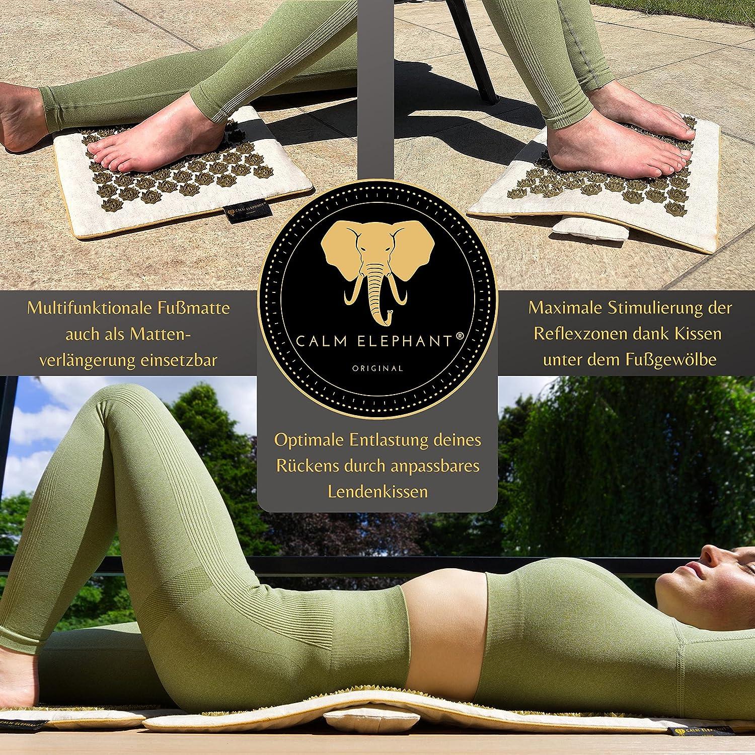 Calm Elephant Original Premium AkuPressurmatte XL Set - Acupuncture Mat ...