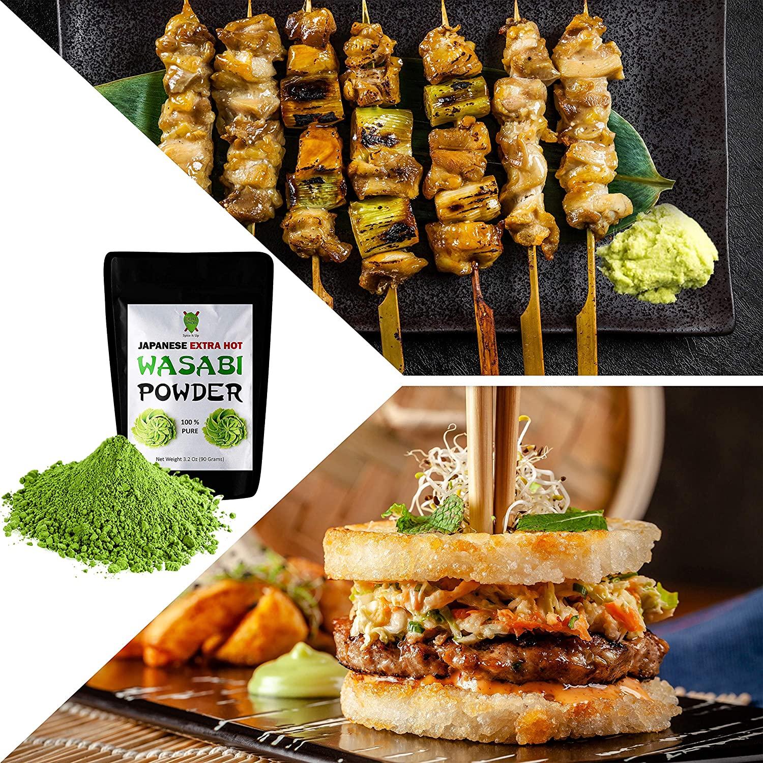 Dualspices Japanese Wasabi Powder 3.2 Oz (90g) Extra Hot - 100% Pure ...