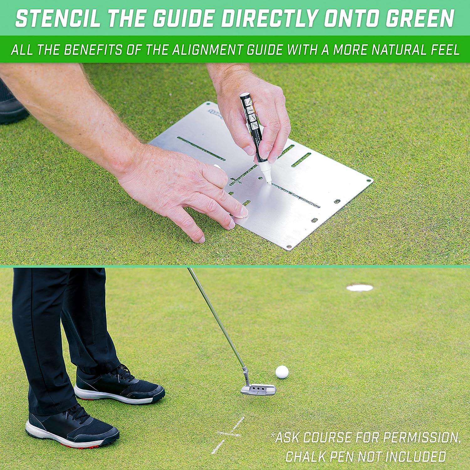 GoSports Golf Putting Alignment Stencil and Gate Set - Putting Aid for ...