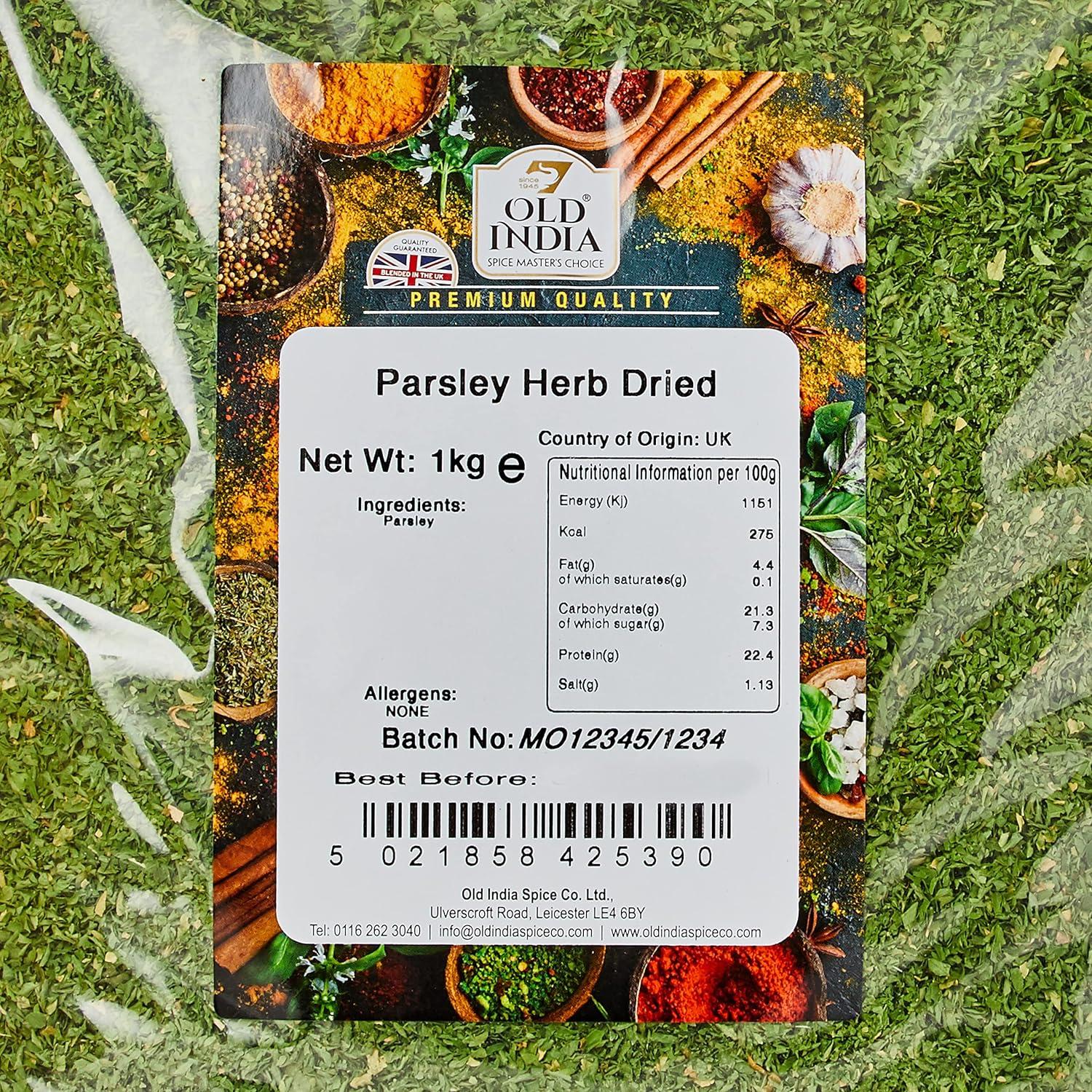 Old India Parsley Herb Dried 1 Kg - Premium Quality 1000g Pack - Organic Seasoning | Buy Now ...