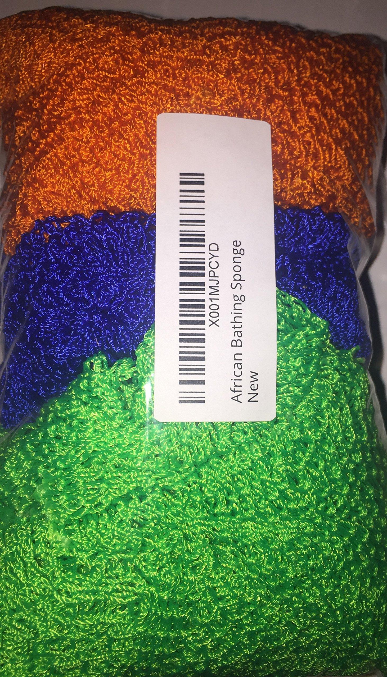 African Bathing Sponge Set - 3 Pack | Exfoliating Shower Sponges | Buy ...