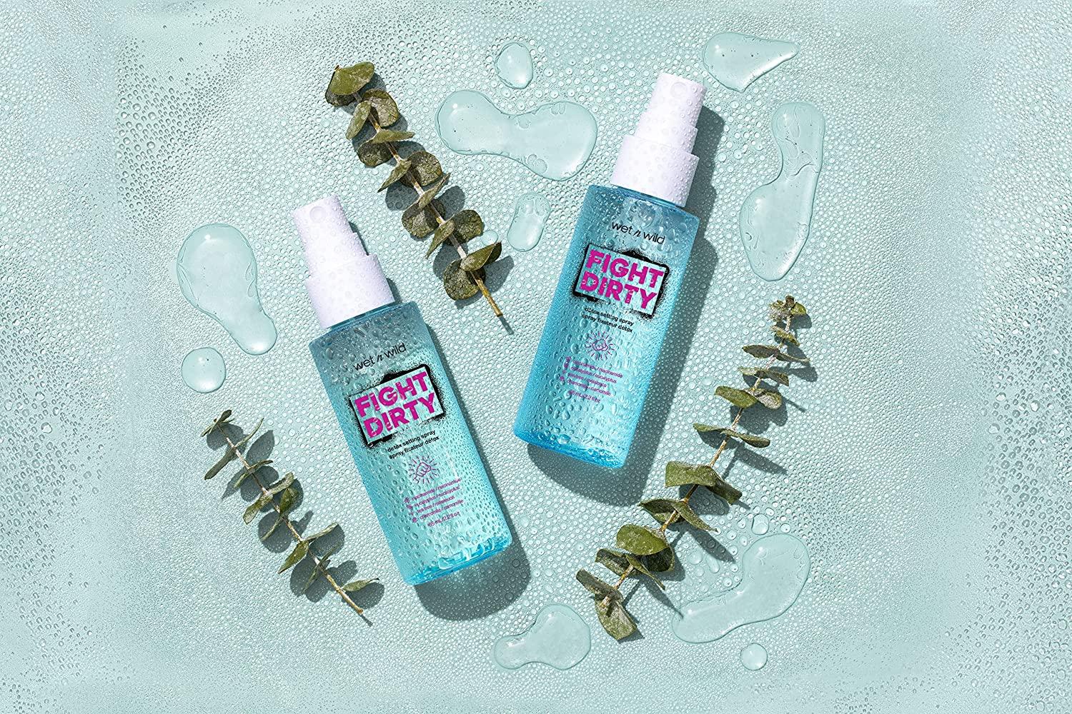 Wet n Wild Fight Dirty Detox Setting Spray for Oily Acne Prone Skin Tea Tree Extract, Chamomile ...