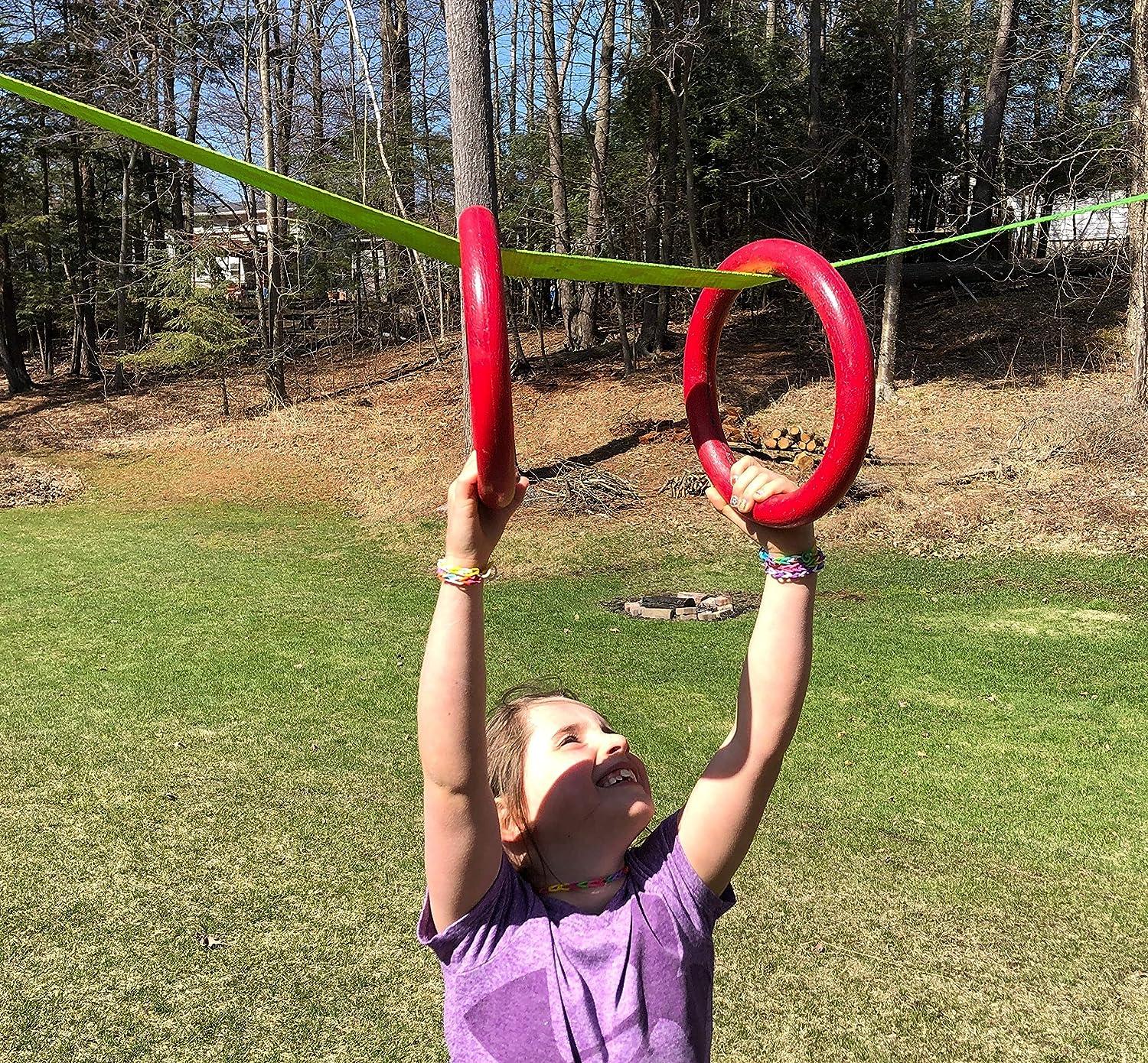 AP Plus Ninja Warrior Rings - Set of 2 Large Red for Traverse ...