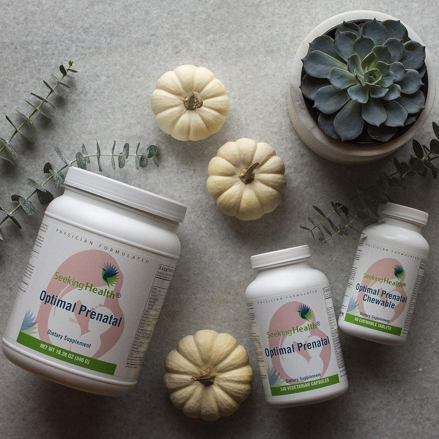 Seeking Health Optimal Prenatal Powder - Chocolate Flavor | Vegetarian ...