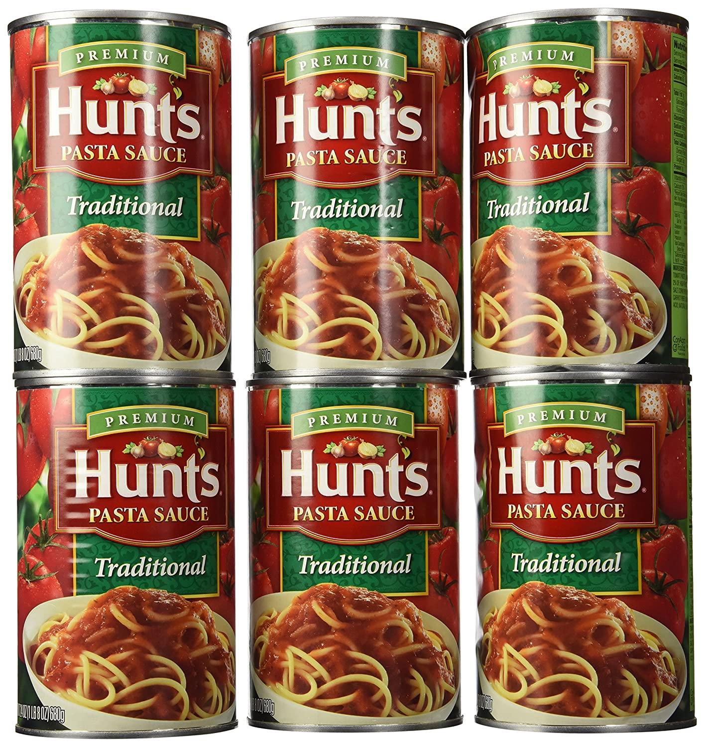 Hunt's Premium Pasta Sauce Traditional 24oz Can - Pack of 6 | Buy Now ...