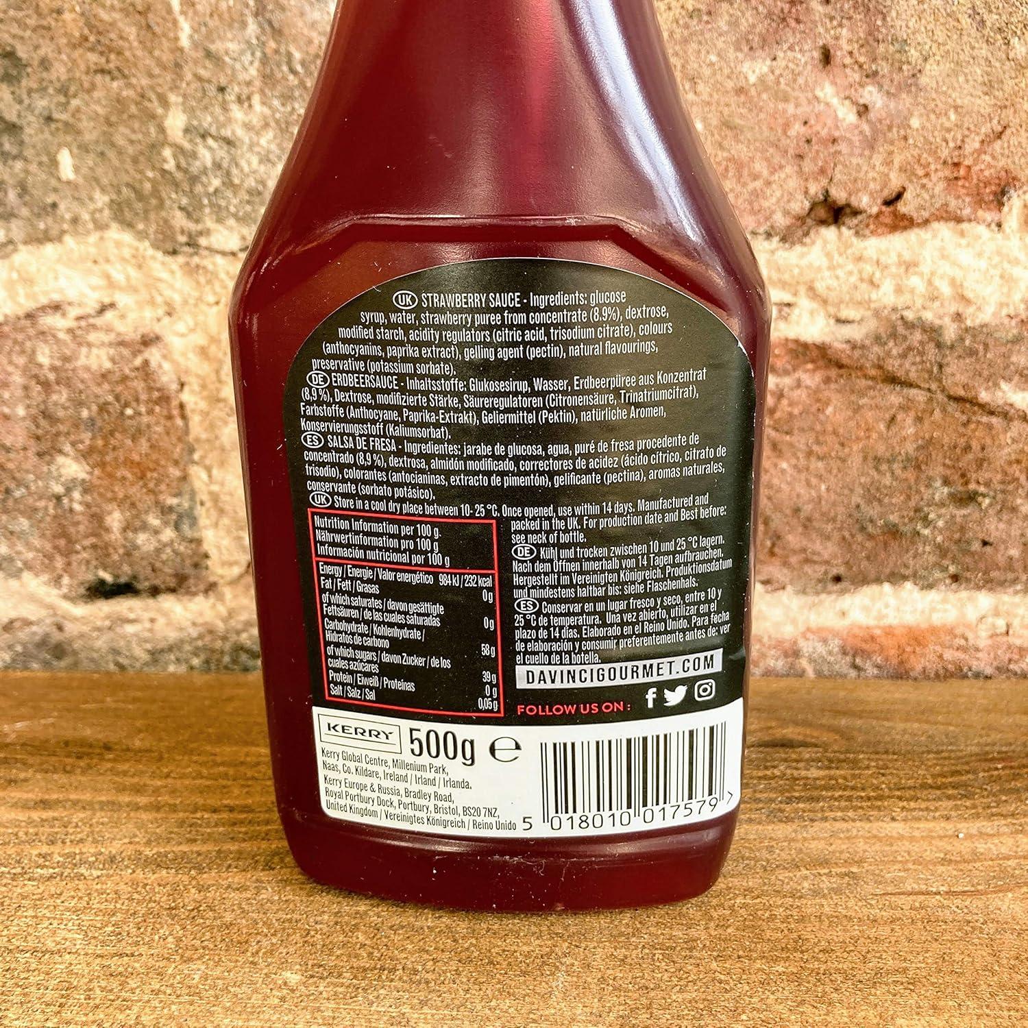 DaVinci Gourmet Strawberry Flavour Dessert Sauce 500 g | Buy Now with ...