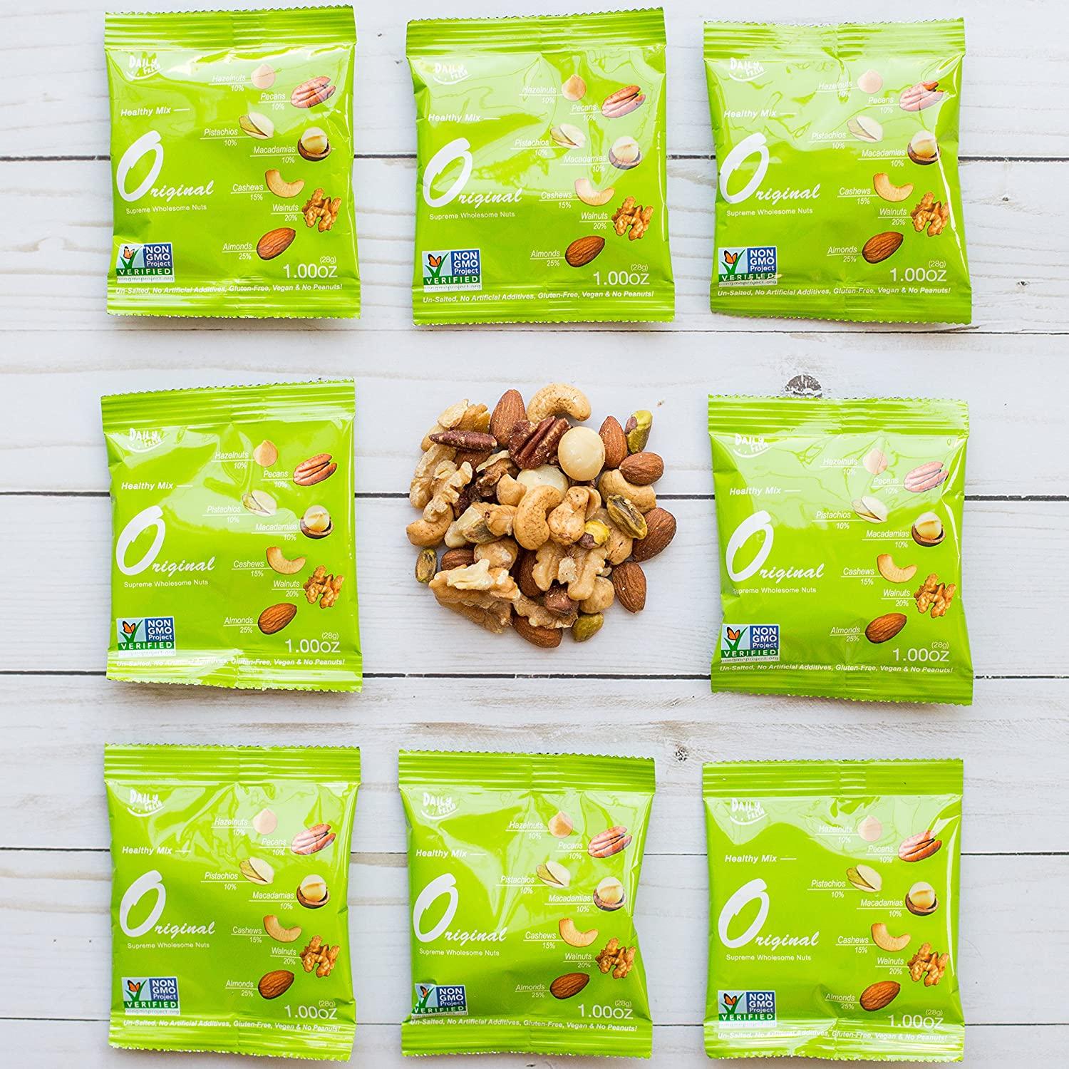 Premium Mixed Nuts Snack Packs - Individually Wrapped Nut Snacks ...