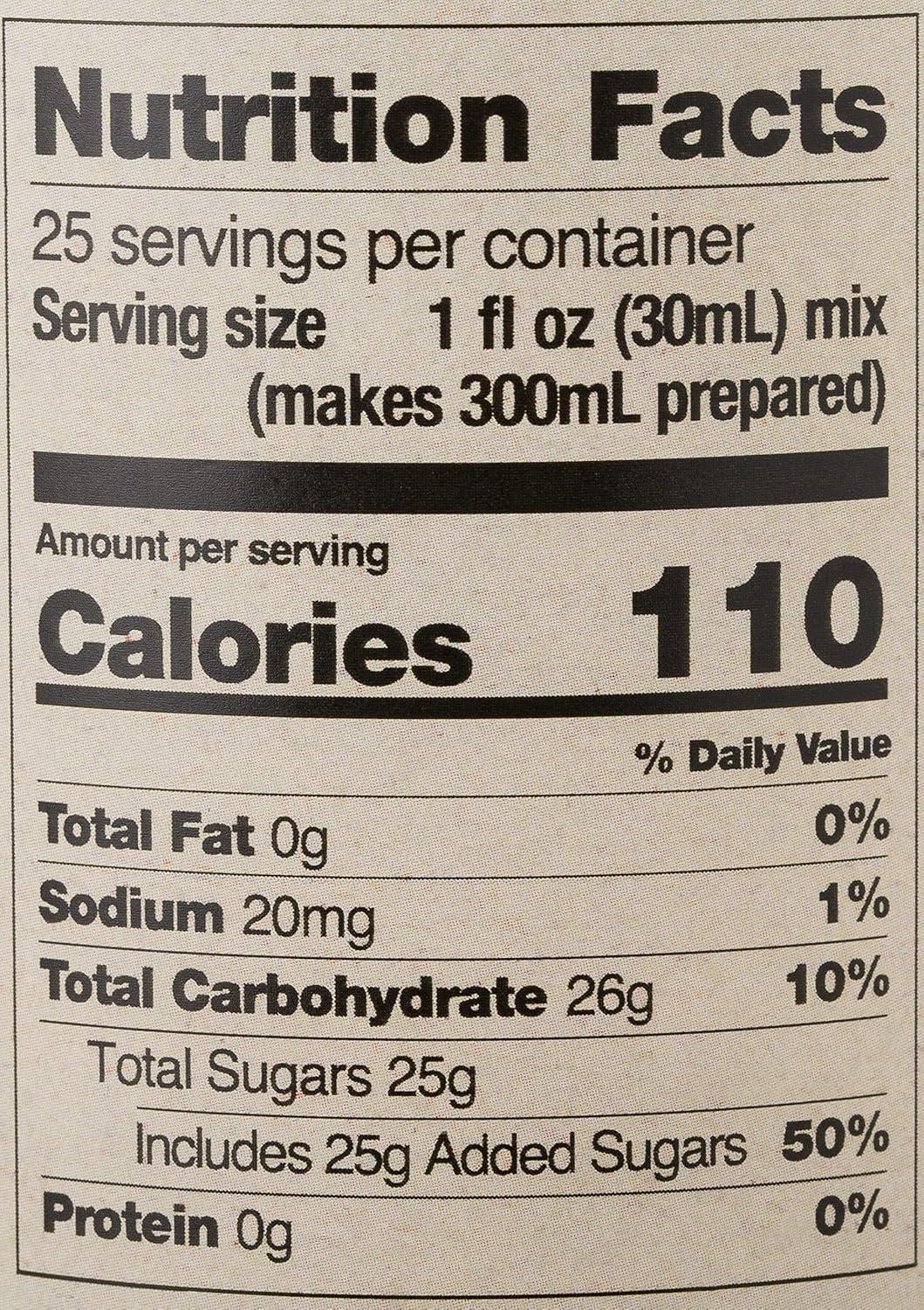 ODK Peach Iced Tea Syrup 750ml - Single - Flavoured Cocktail Syrup ...