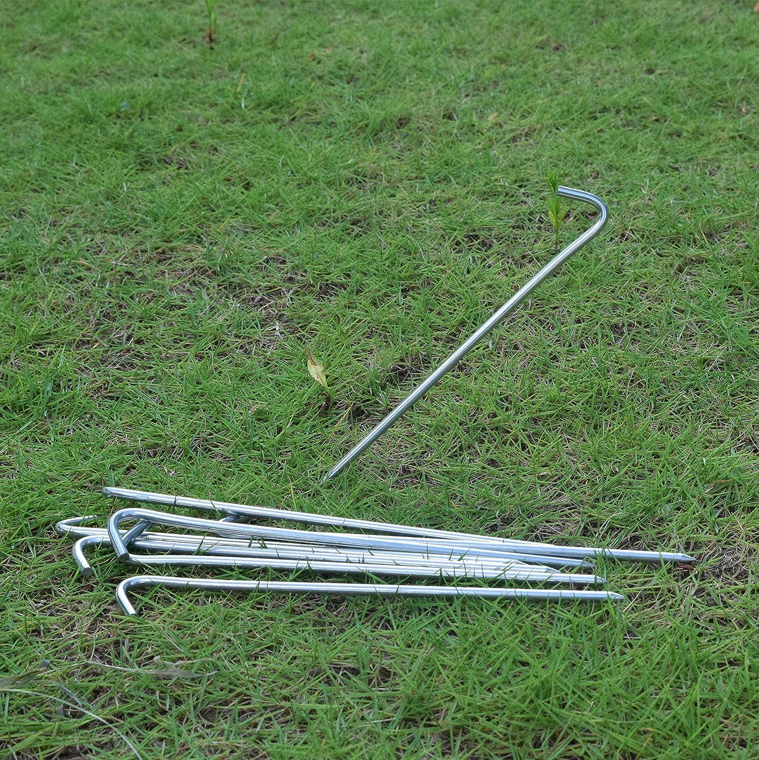 Blow Up Tent Metal Stakes MySit 60-Pack Heavy Duty Tent Stakes - 9 ...