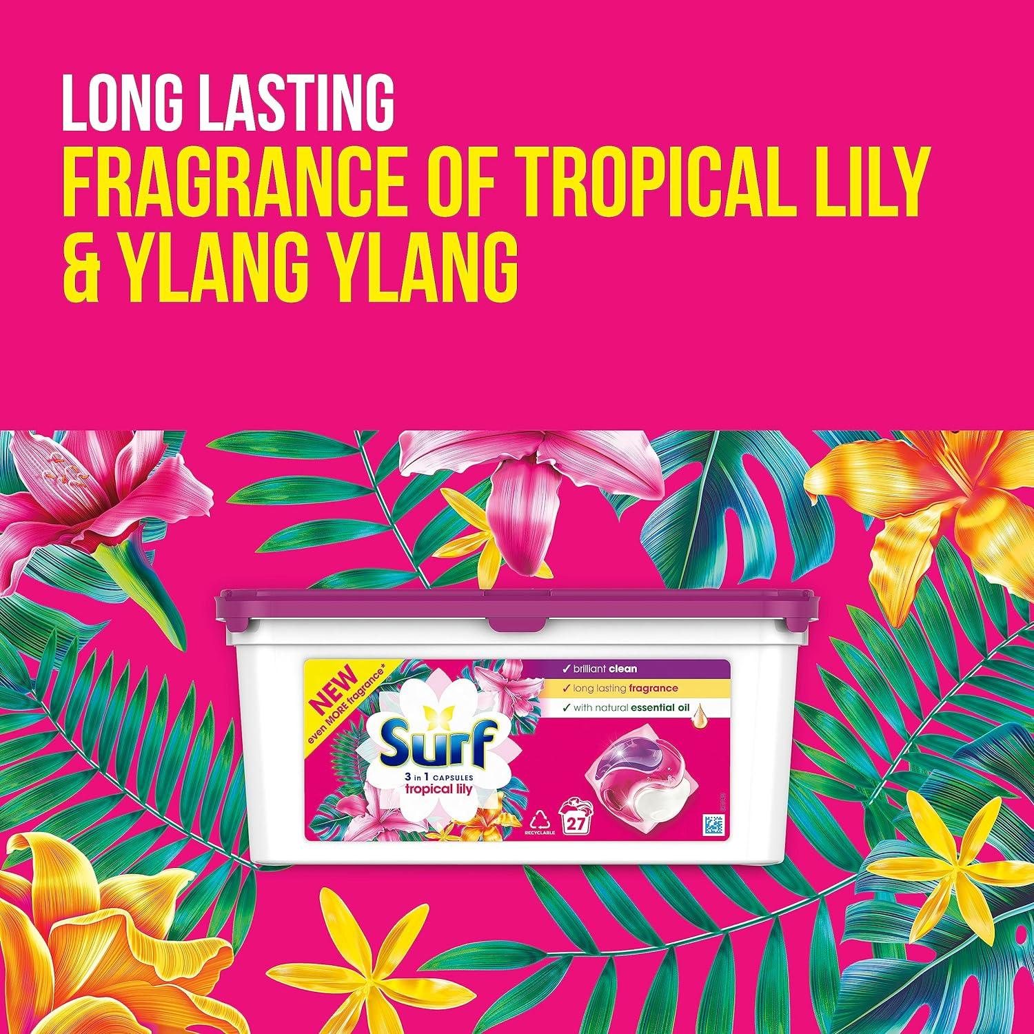 Surf Tropical Lily 3 in 1 Capsules - 81 Washes | Buy Now with Express ...
