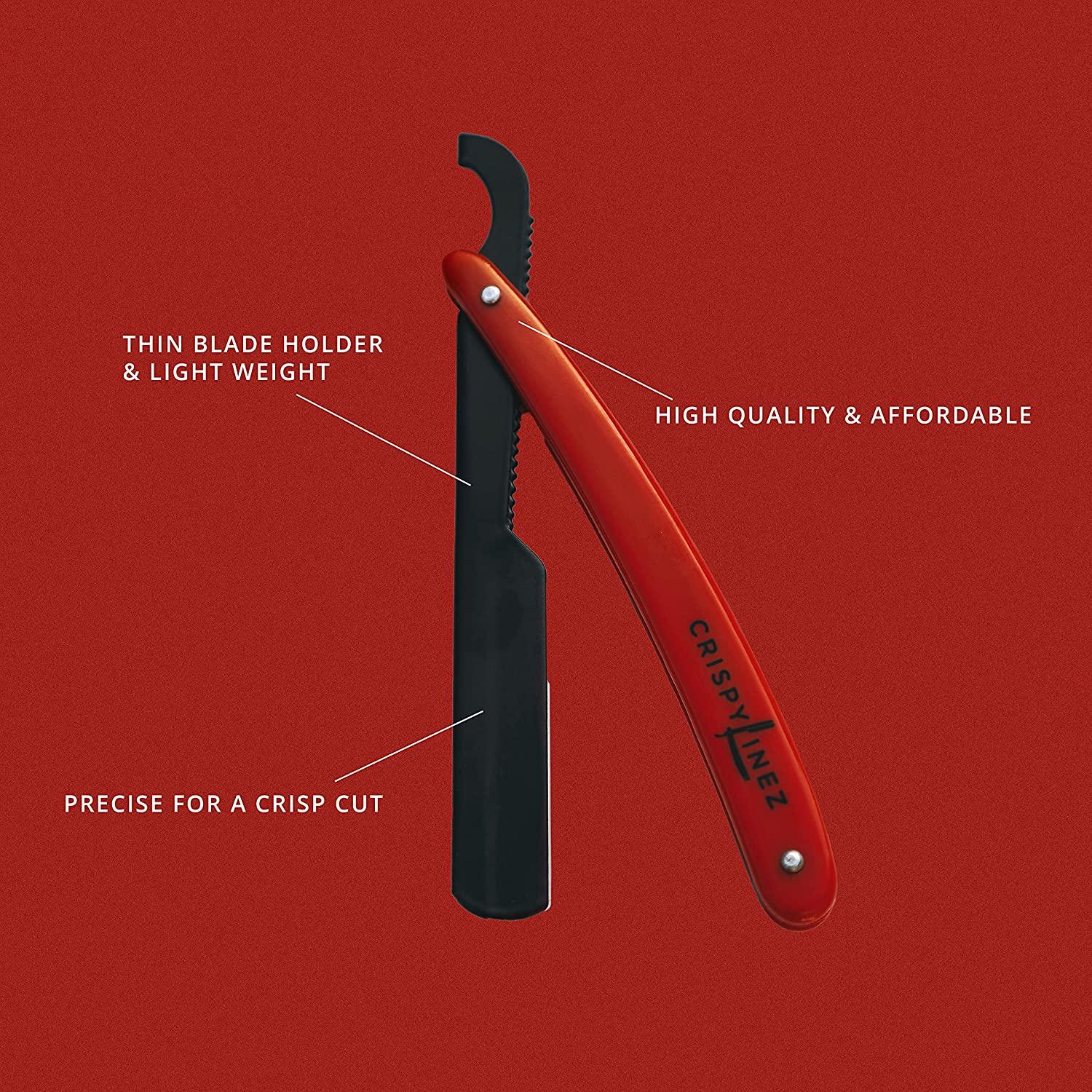 Crispy Linez Barber Turkish Razor - Professional Straight Razor (Red ...