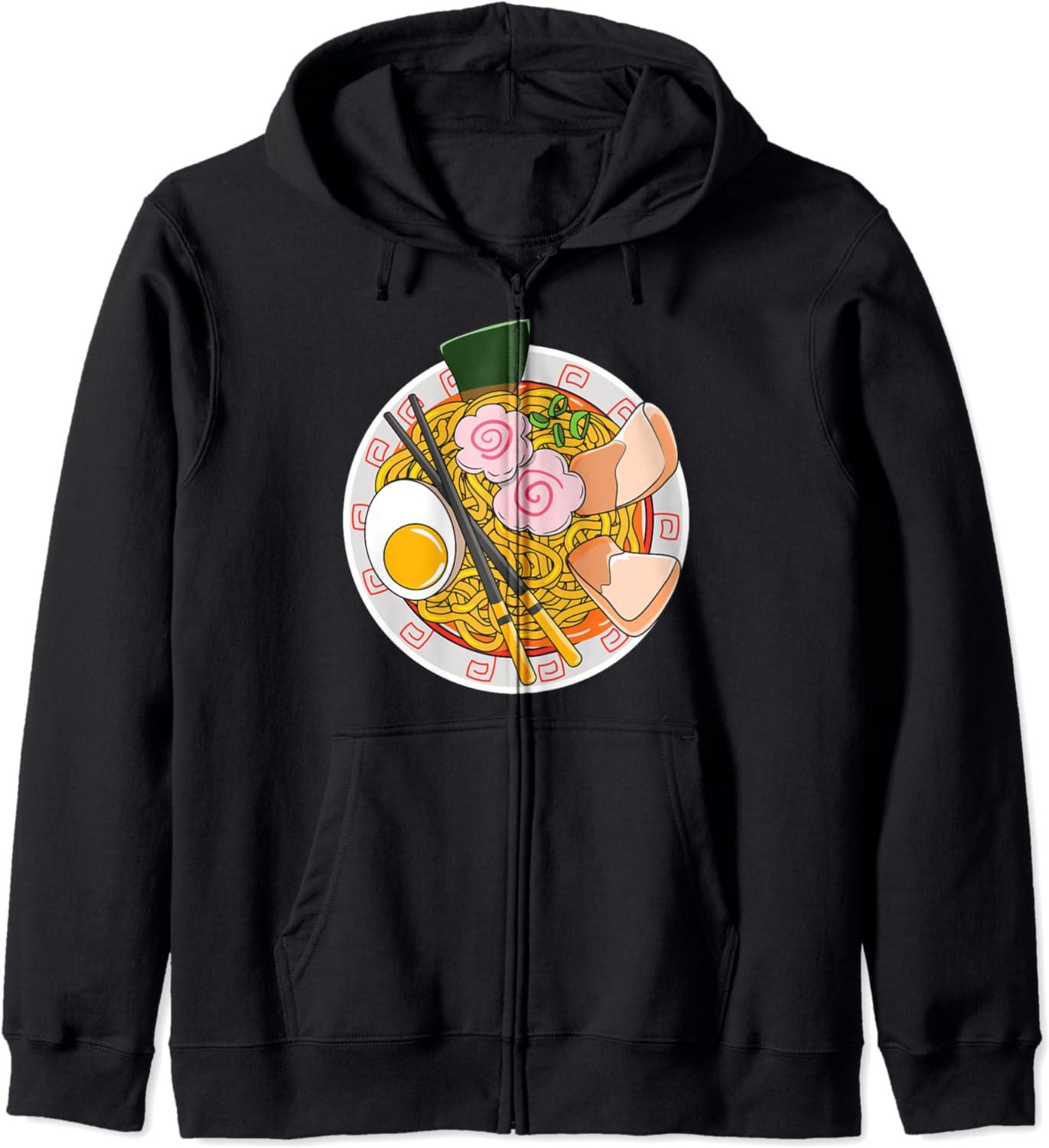 Kawaii Japanese Ramen Noodle Life Zip Hoodie | Buy Now with Express ...