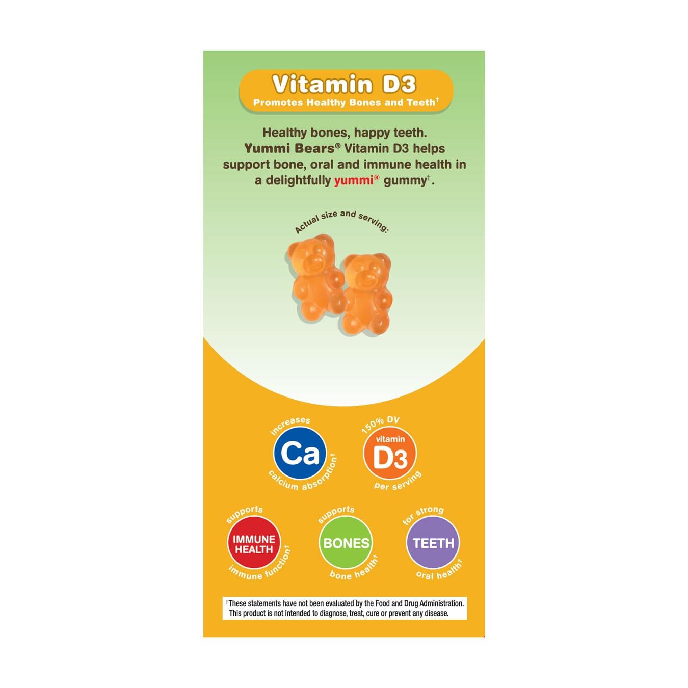 Hero Nutritional Yummi Bears Vitamin D3 - 60 Gummies