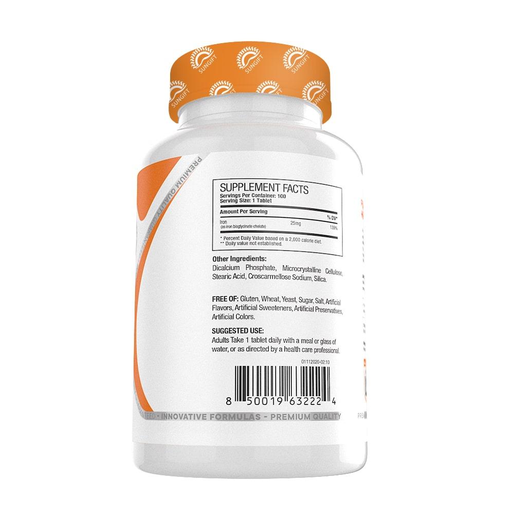 Sungift Iron 25 MG - 100 Tablets