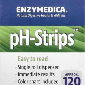 Enzymedica pH Strips - 16ft Single Roll Dispenser | Accurate pH Testing ...
