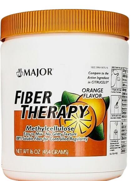 Orange Flavor Fiber Therapy Powder - 16 Oz | Non-Gritty, Easy to Mix ...