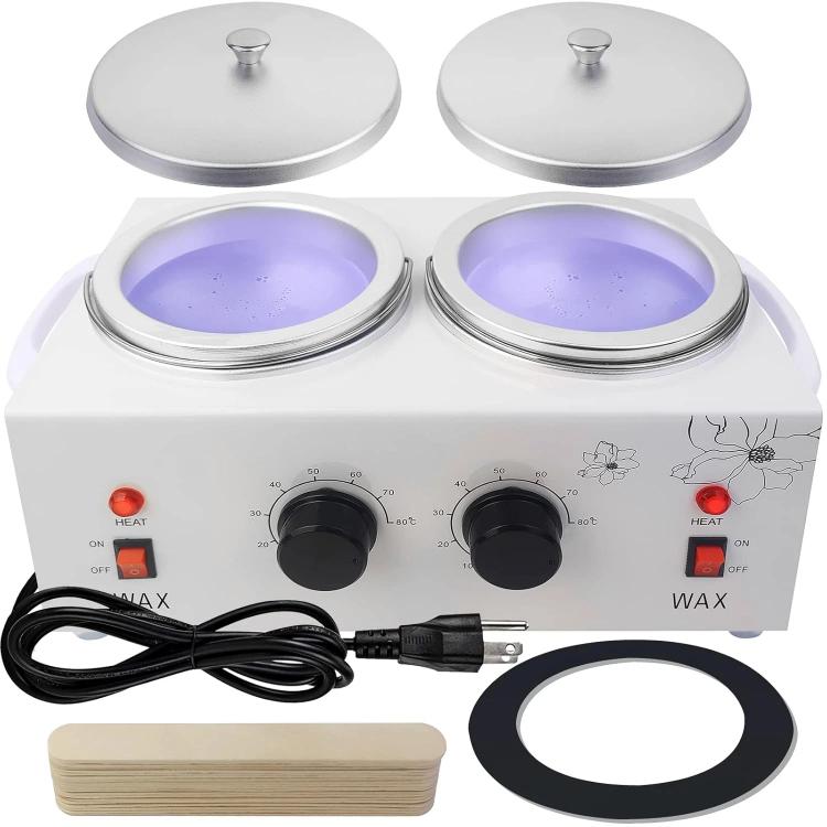 Double Wax Warmer Machine for Hair Removal Professional Electric Wax ...