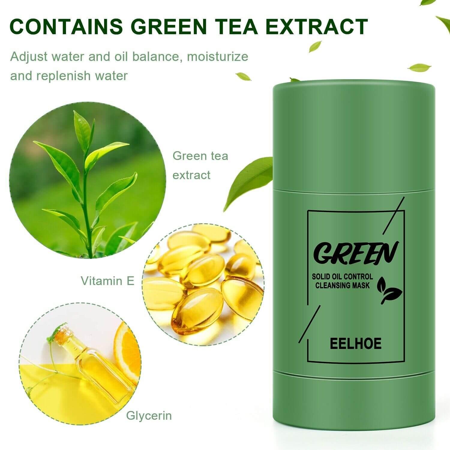 Green Tea Stick Mask for Deep Cleanse Acne & Blackhead Control | Buy ...