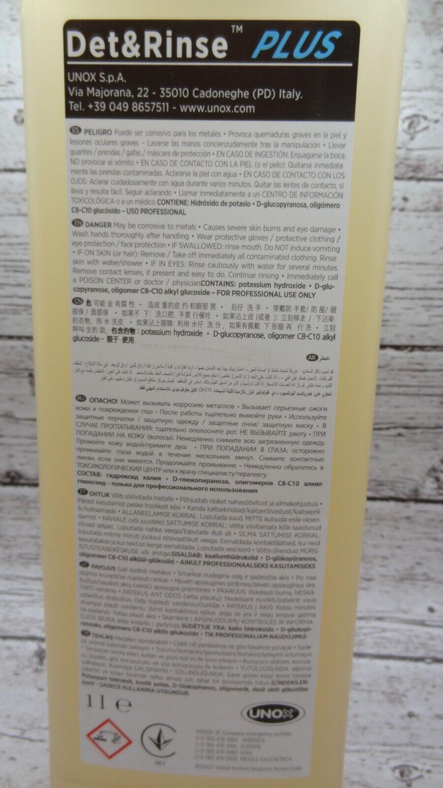 Unox DB1015A0 Det & Rinse Plus Oven Cleaner - 1 Bottle | Buy Now with Express International ...