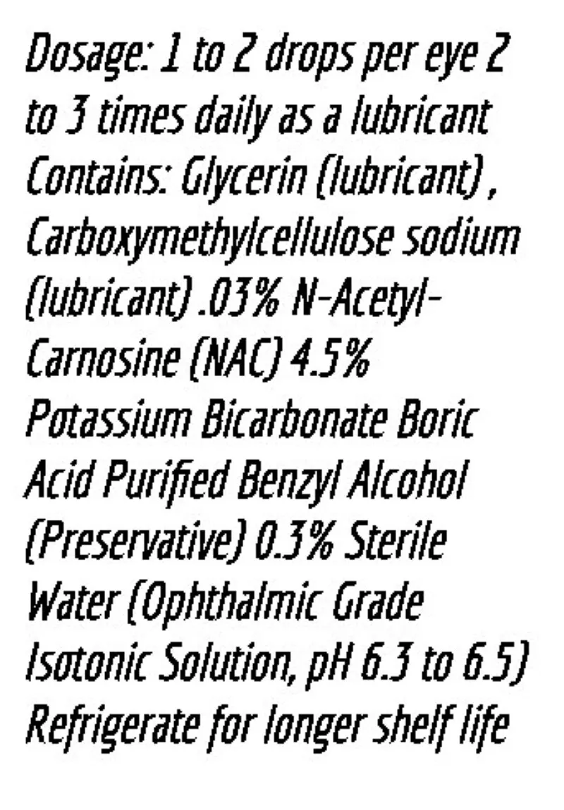 Opticlear Cataract Eye Drops 4.5% NAC - 15 Ml - 2 Pack | N ...