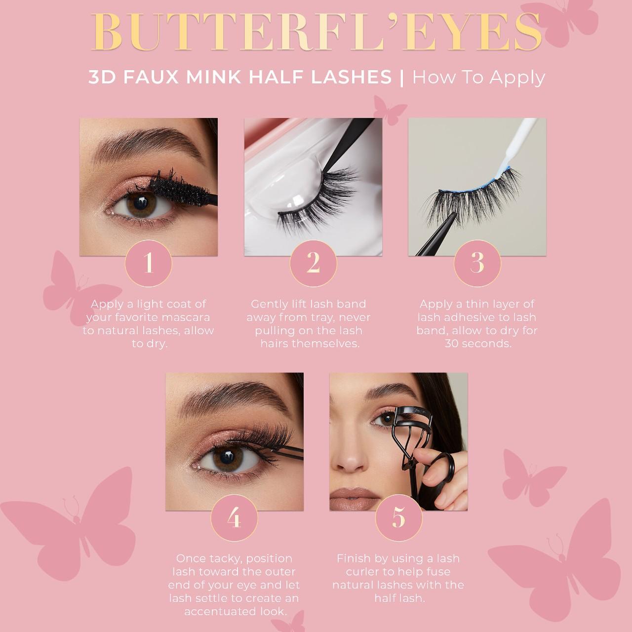 Shop Lilly Lashes 3D Faux Mink Butterfl'eye Half Eyelashes -Angel ...