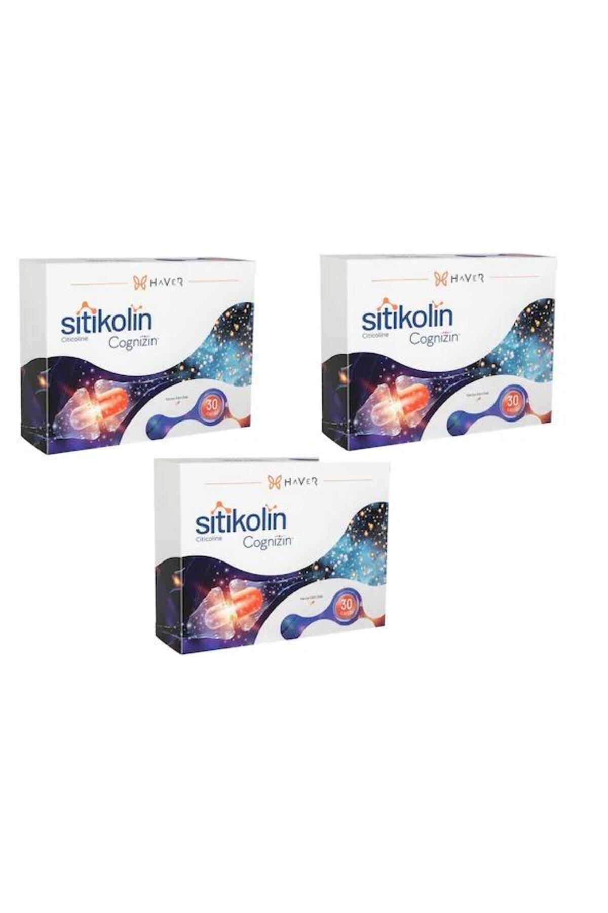 Haver Citicoline Cogniz 250 Mg 30 Capsules - 3 Pieces - Skt: 09/2026 ...