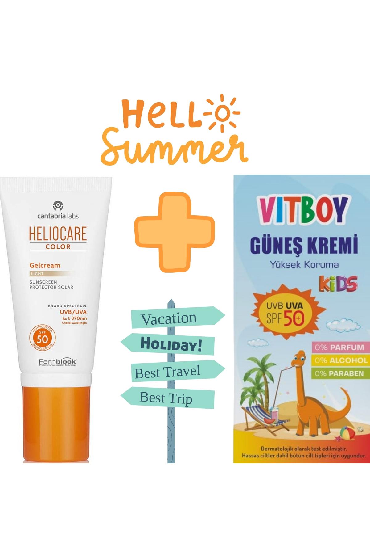 Heliocare Color Spf 50 Gelcream Light Sun Cream 50 Ml - Vitboy Spf 50 ...
