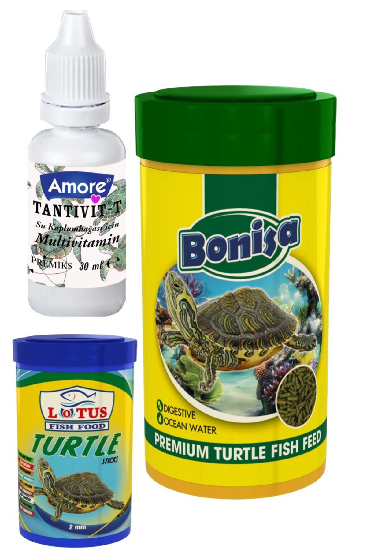 Lotus Turtle Sticks 100ml Bonisa 250ml Turtle Food Multivitamin Set ...