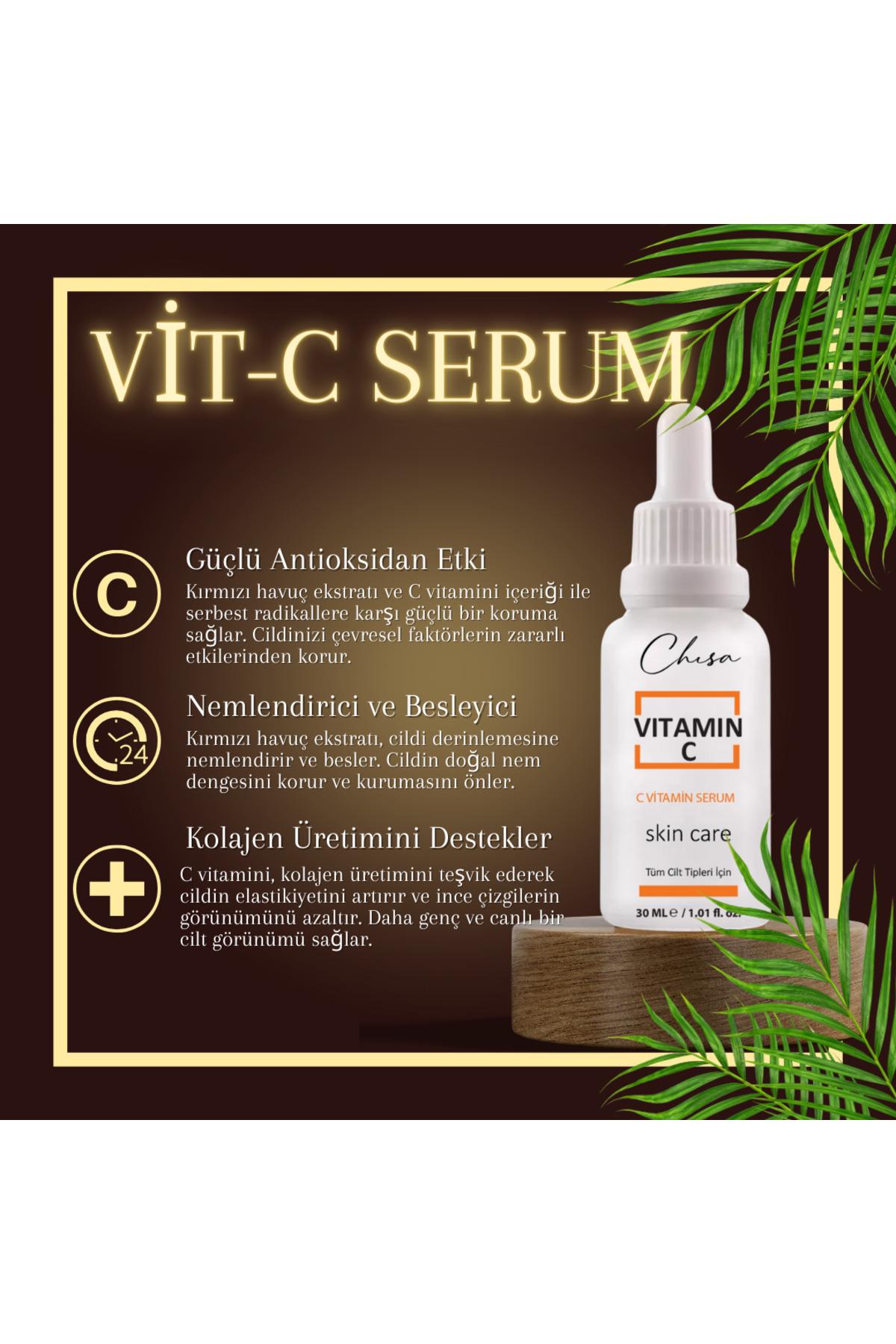 Chisa Vitamin C Serum - Antioxidant Effect with Red Carrot Extract ...
