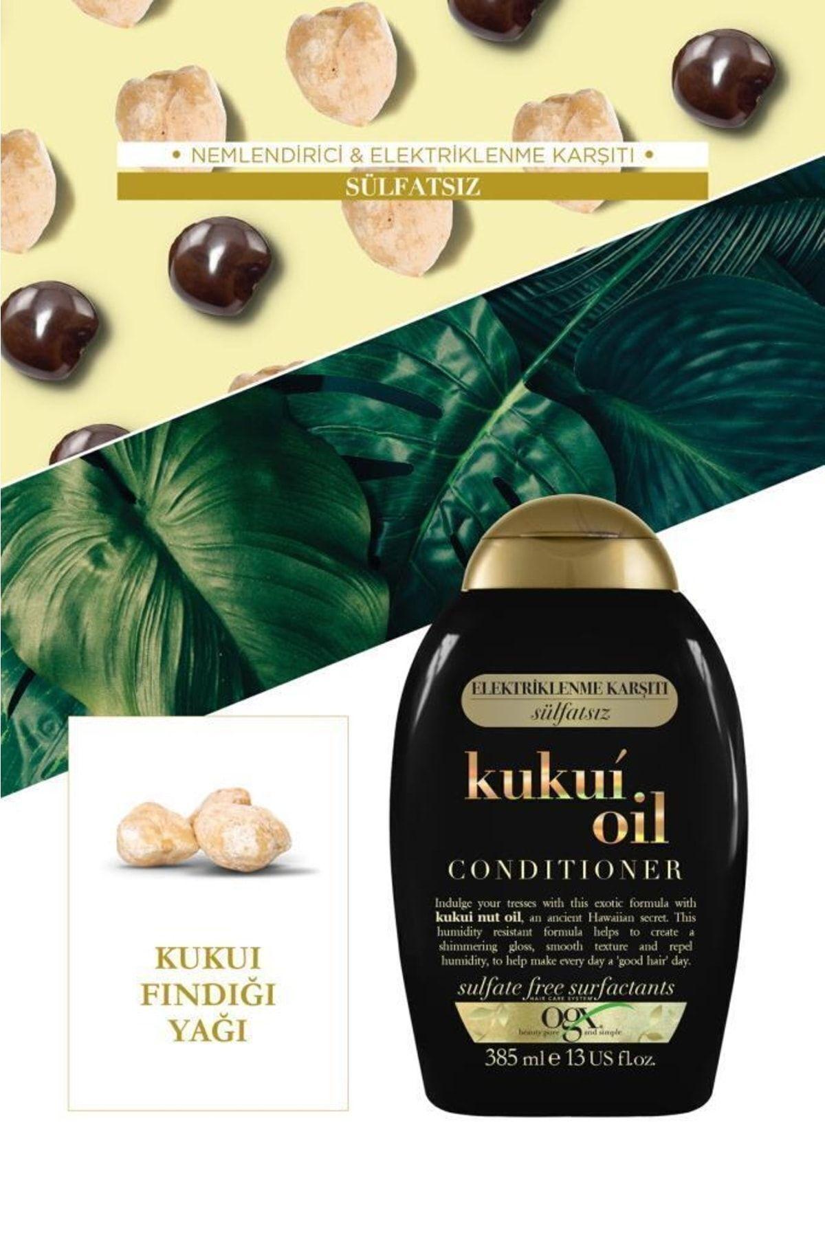 OGX Moisturizing & Anti-Frizz Kukui Oil Sulfate-Free Shampoo 385 ml ...