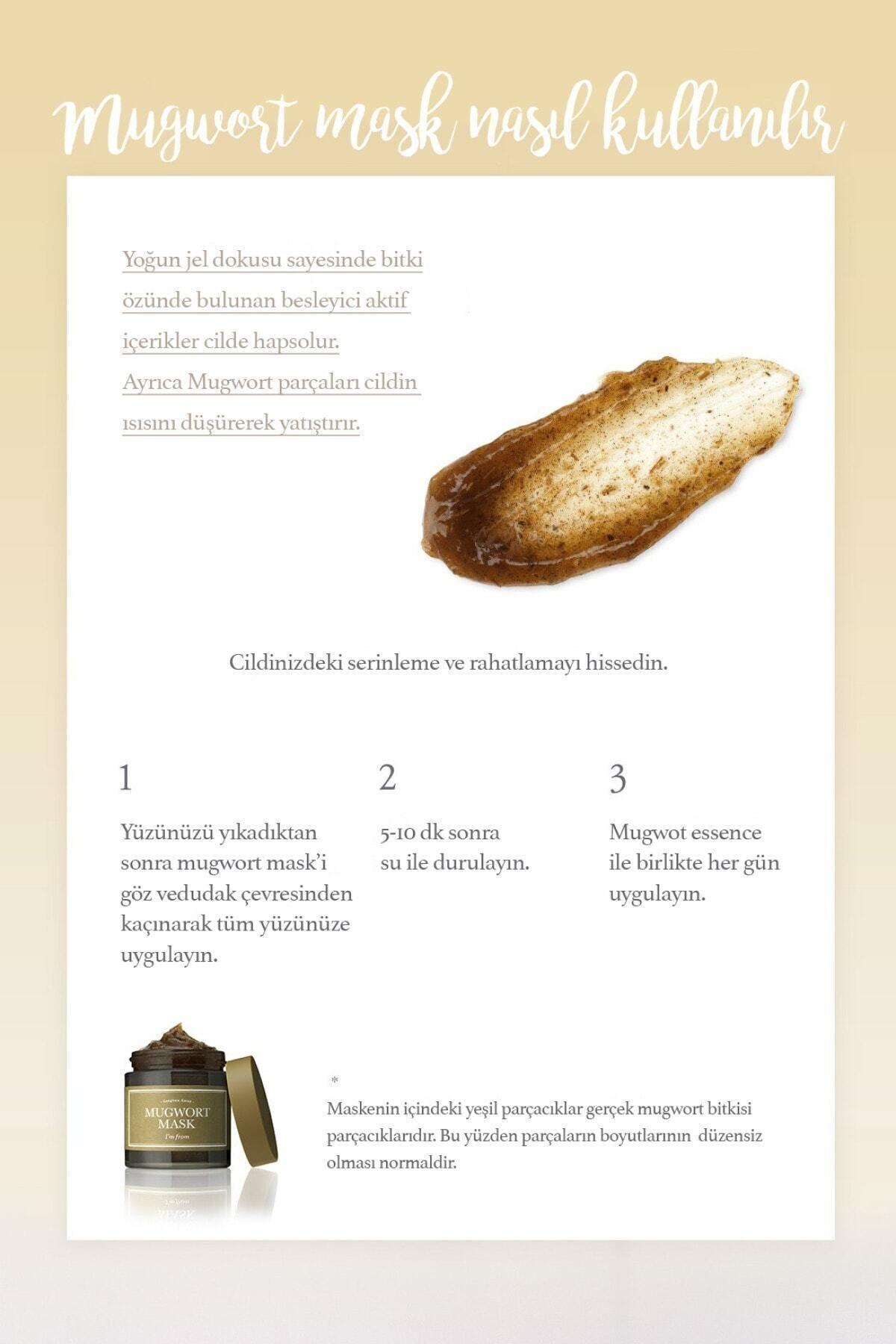 I'm From mini Size Mugwort Mask (KORENDY) Soothing Repair Wormwood Mask ...